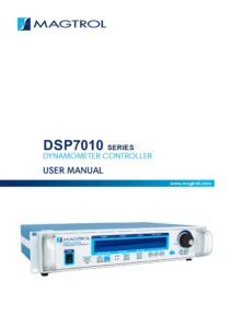 Magtrol (India) DSP7010manual