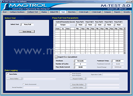 Magtrol mtest50_configure-test